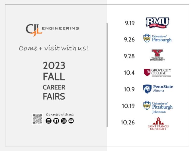 CJL Engineering 2023 Career Fair Schedule - CJL Engineering